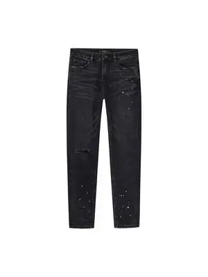 PURPLE BRAND Paint-splatter Skinny Jeans
