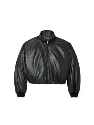 PURPLE BRAND Zip-up Leather Jacket