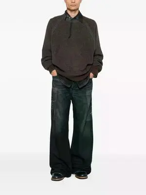 ZIGGY CHEN Braided-cord Raglan Sweater