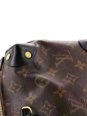 LOUIS VUITTON Petite Malle Souple Handbag Monogram Canvas - Black