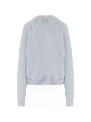 SA SU PHI Pointelle-knit Raglan-sleeve Sweater