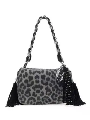 LA CARRIE Lio Leopard-print Shoulder Bag - Grey