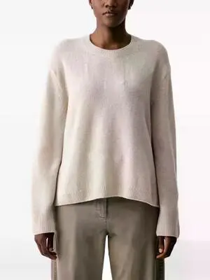 Marc O'polo Crew-neck Ribbed-trim Sweater - Neutrals