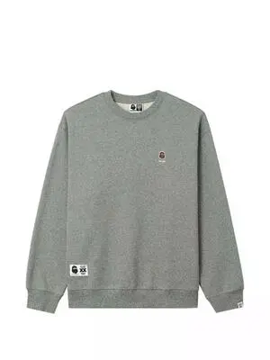 FINGERCROXX Bigfoot Logo-patch Mélange-effect Sweatshirt - Grey