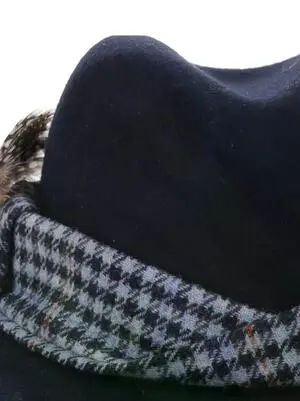 ALEXIA ALVAREZ DE TOLEDO Houndstooth-trim Hat