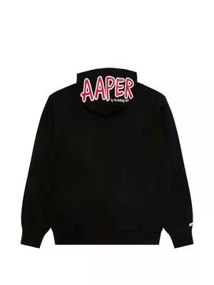 AAPE BY *A BATHING APE Basic Aaper Logo-embroidered Drawstring Hoodie