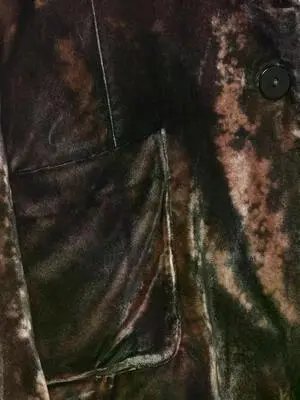 Avant Toi Velvet Effect Single-breasted Blazer
