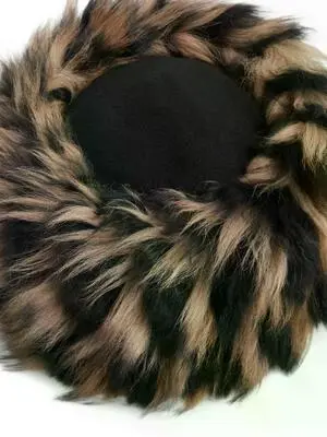 Valentino Garavani Lamb Fur Hat With Metal Vlogo Detail