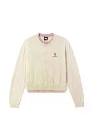 FINGERCROXX Layered Cardigan With Logo Embroidery