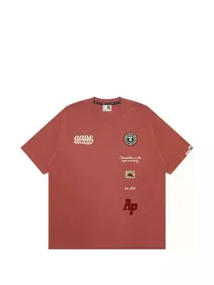 AAPE BY *A BATHING APE Logo-patch Graphic-print T-shirt