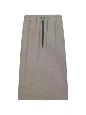TOUT A COUP Drawstring Waist Midi Skirt