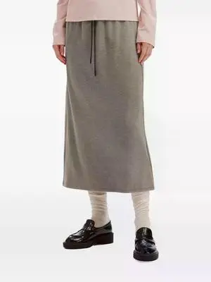 TOUT A COUP Drawstring Waist Midi Skirt