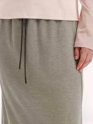 TOUT A COUP Drawstring Waist Midi Skirt