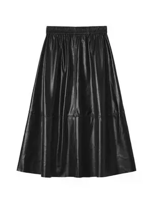 MUSIUM DIV. Flared Midi Skirt With Heart Charm