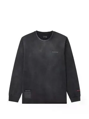 Izzue Faded-effect Logo-patch T-shirt - Black