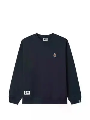 FINGERCROXX Logo-patch Cotton Sweatshirt - Blue