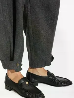 Chloé Letti Heart-motif Leather Loafers