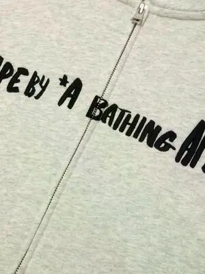 AAPE BY *A BATHING APE Aaper Logo-embroidered Zip-up Hoodie