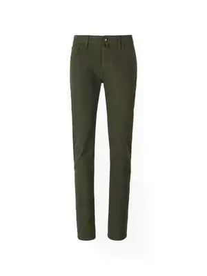 Jacob Cohen Logo-embroidered Slim-fit Jeans - Green