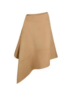Michael Kors Asymmetric Midi Skirt - Brown