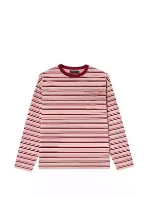TOUT A COUP Horizontal-stripe T-shirt - Pink