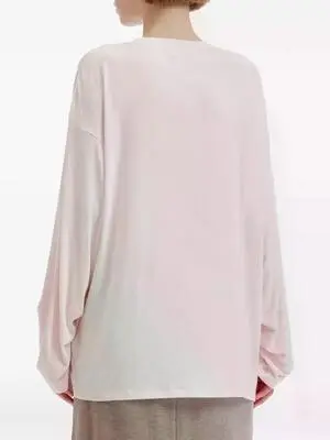 TOUT A COUP Slogan-print Long-sleeve T-shirt