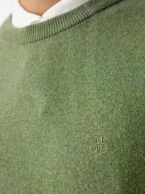 Marc O'polo Logo-embroidered Crew-neck Sweater