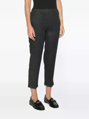 19.61 MILANO Elasticated-waistband Turn-up Trousers
