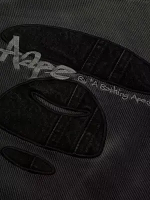 AAPE BY *A BATHING APE Moonface-patch Graffiti-print Sweater