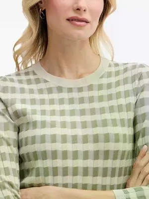 BENETTON Striped Crew Neck Sweater