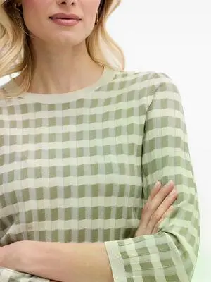 BENETTON Striped Crew Neck Sweater