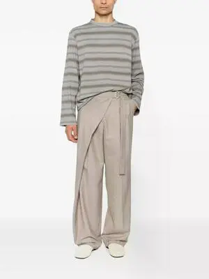 ROSSI Wrap-front D-ring Trousers