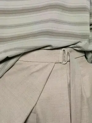 ROSSI Wrap-front D-ring Trousers