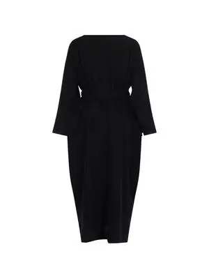 DANIELA GREGIS Belted Boat-neck Midi Dress