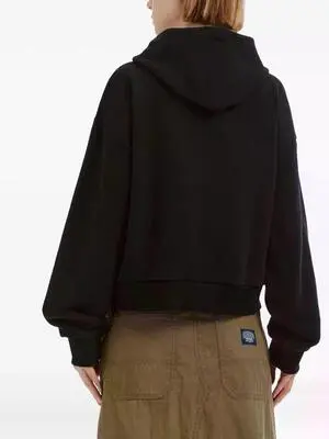 CHOCOOLATE Heart-patch Zip-up Hoodie