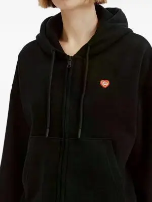 CHOCOOLATE Heart-patch Zip-up Hoodie