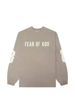 Fear Of God Logo-print Long-sleeve T-shirt - Grey
