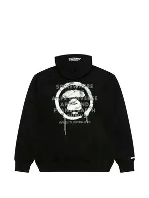 AAPE BY *A BATHING APE Basic Logo-print Zip-up Hoodie