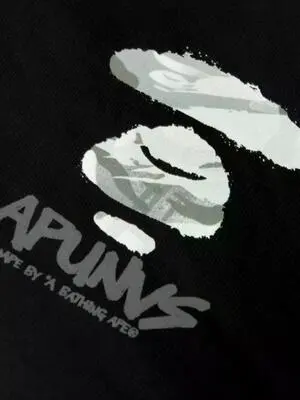 AAPE BY *A BATHING APE Basic Logo-print Zip-up Hoodie