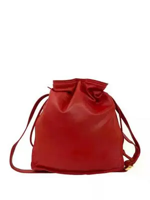 Loewe 2015-2026 Embossed Leather Flamenco Tassel Crossbody Bag