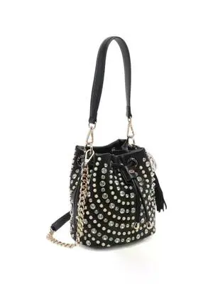 LA CARRIE Andromeda Crystal-embellished Bucket Bag