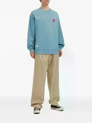 FINGERCROXX Logo-patch Cotton Sweatshirt