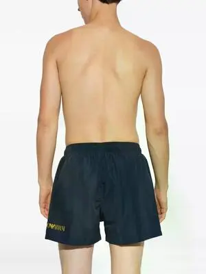 EA7 Logo Print Swim Shorts