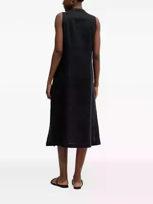 BENETTON Sleeveless Linen Midi Dress