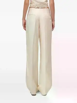 BLUGIRL Pleated Wide-leg Trousers