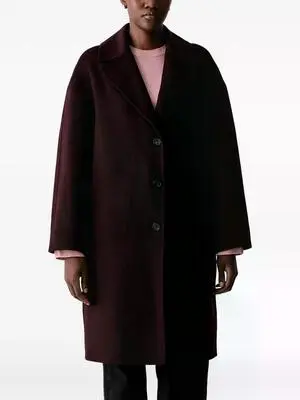 Marc O'polo Notch-lapel Single-breasted Coat - Red
