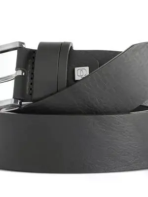 PIQUADRO Prong-buckle Leather Belt - Black