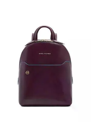 PIQUADRO Leather Backpack - Red