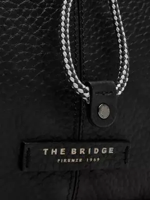 THE BRIDGE Pebbled Leather Flap Backpack