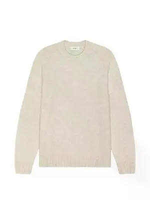 LES DEUX Round Neck Raglan Sleeve Sweater - Neutrals